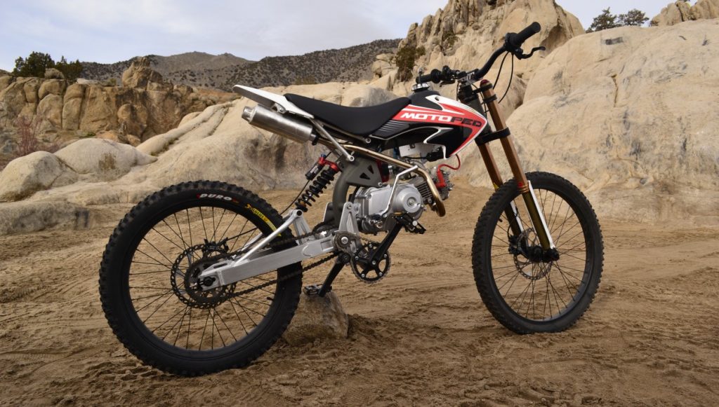 Motoped Pro Review – a cross between a motocross bike and a downhill bike Motoped Pro Review – a cross between a motocross bike and a downhill bike